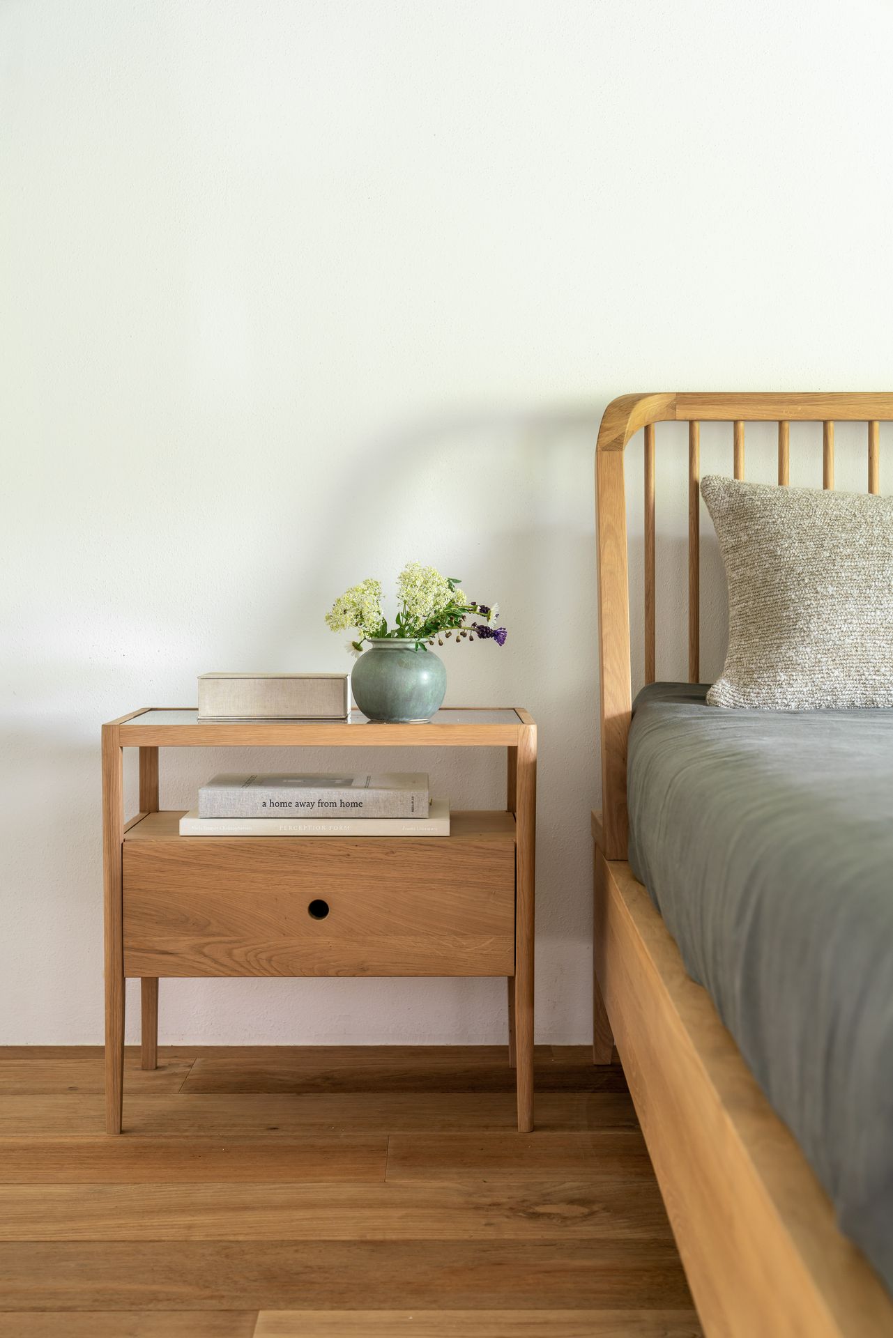 Spindle bedside table | Re-loved